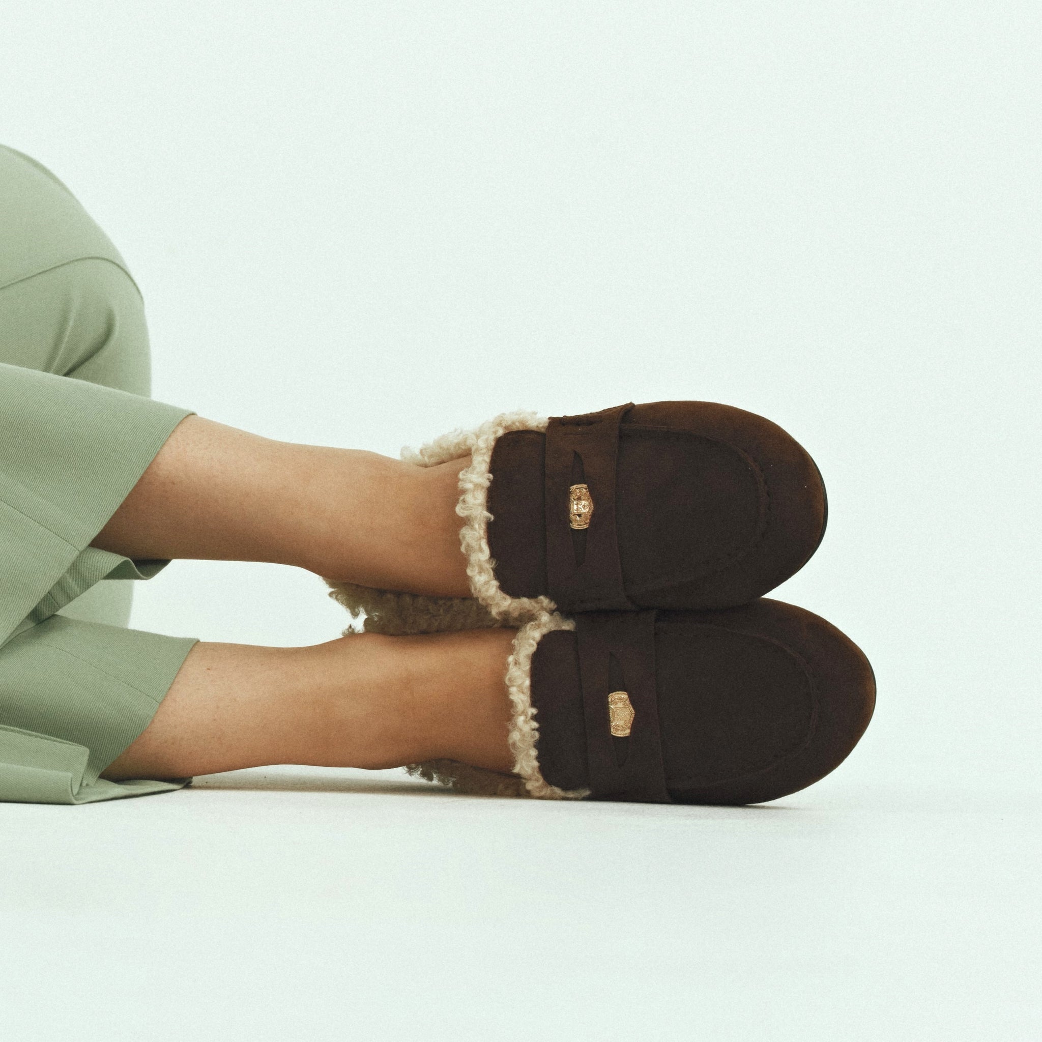 【再値下げ】カーリーファーコインローファー/554302